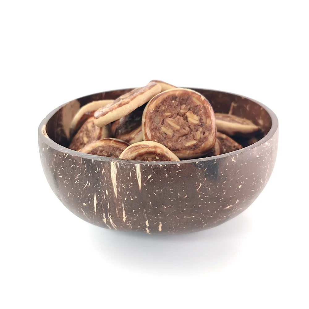 Eco-friendly Natural Coconut Wood Dishes For Food Custom Logo Wooden ...