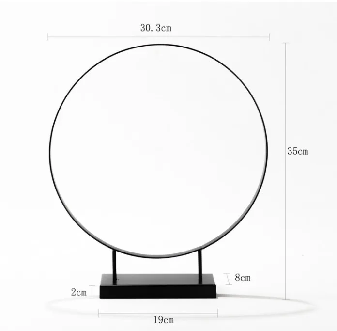 Table Ring Centerpiece Floral Hoop Wreath Circle Metal Circle Stand ...