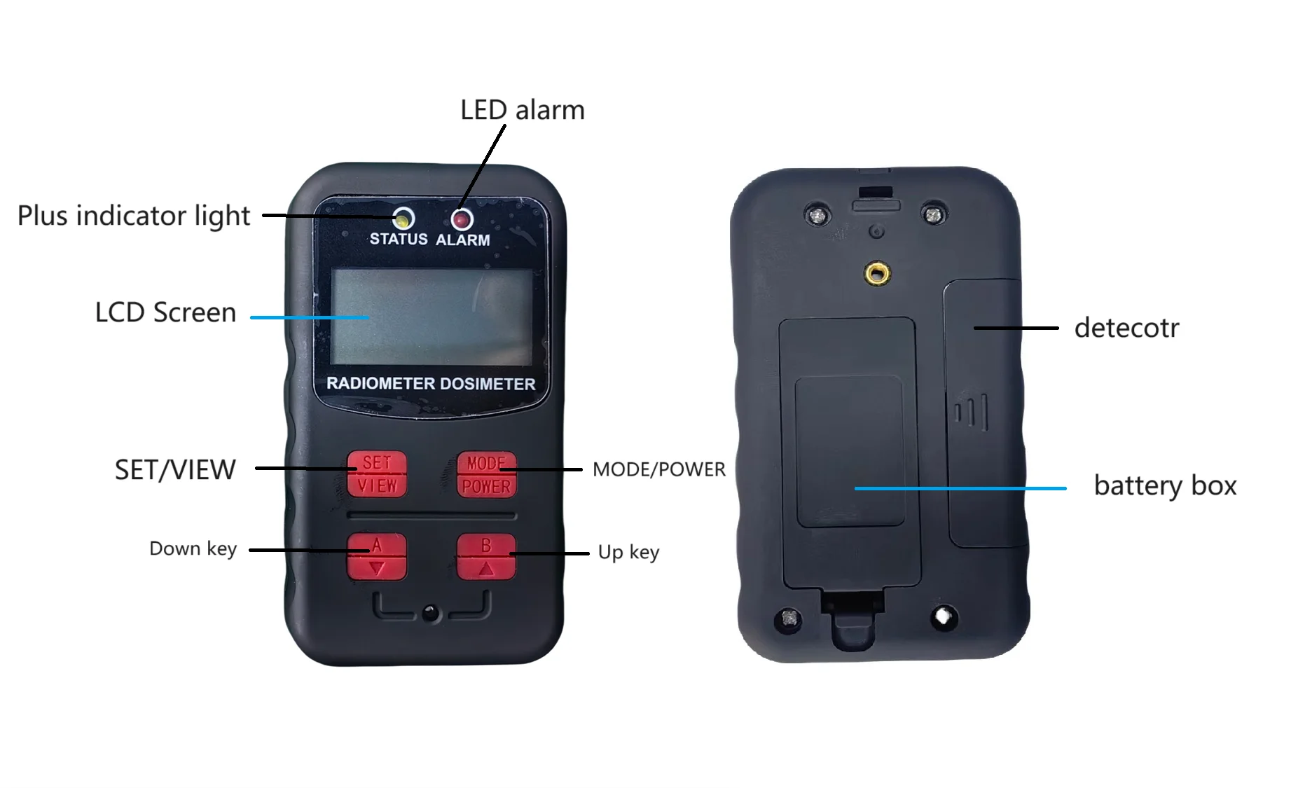 AMS-PD200 Geiger Mueller Counter - Personal Radiation Dosimeter