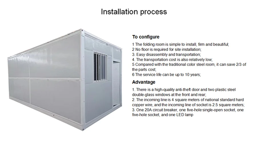 40ft 20ft Folding Living Container House For Sale Folding Container ...