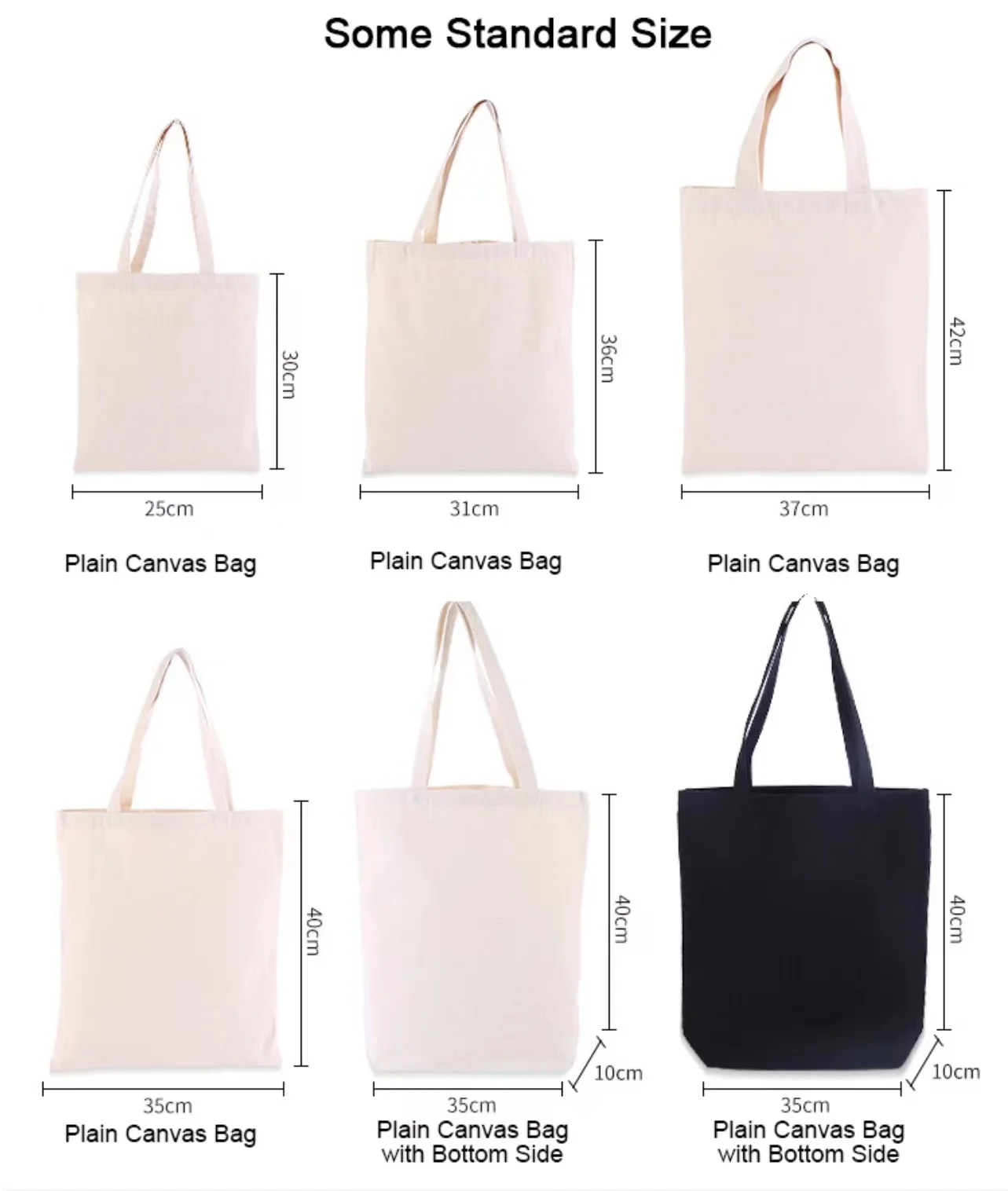 Custom Printed Logo Canvas Gift Cloth Round Bags