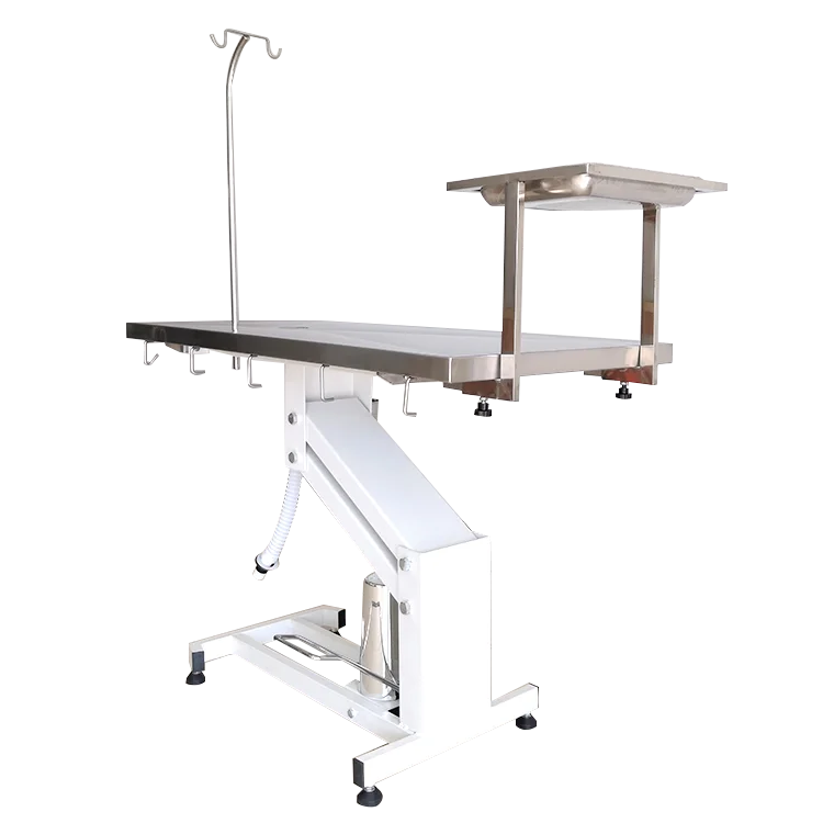 Hydraulic Movable Vet Surgery Table Stainless Steel Hospital Equipment ...
