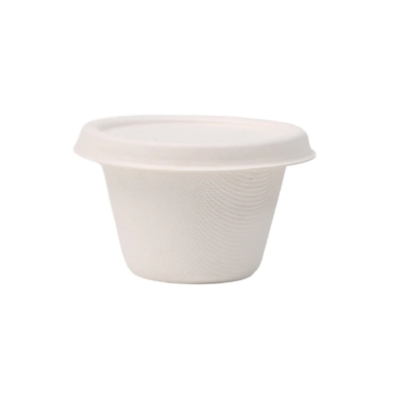 Disposable Biodegradable Sauce Dip Cup Sugarcane Fiber Bagasse ...