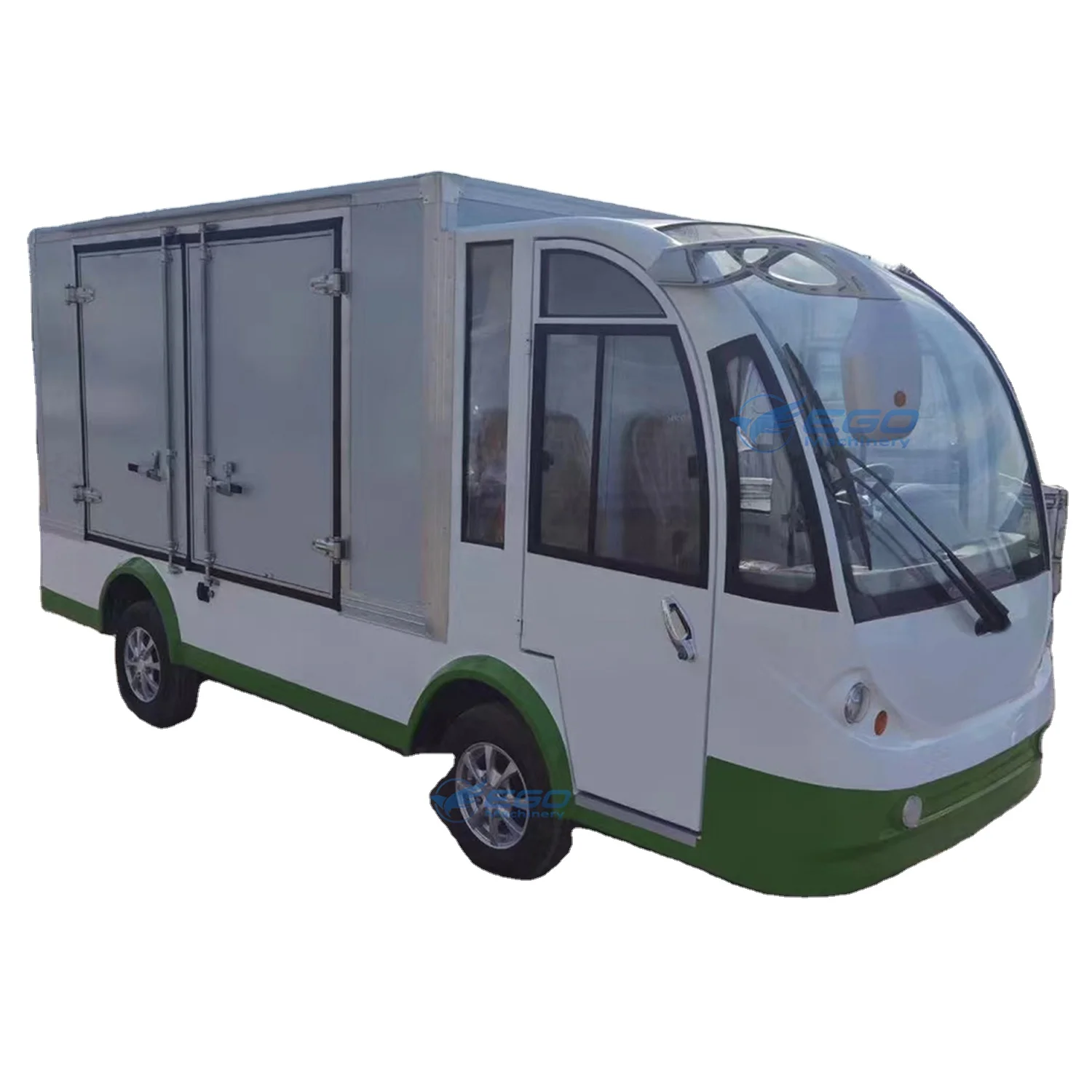 Mini Sightseeing Bus With Container Truck Bus Utility Vehicle Battery ...