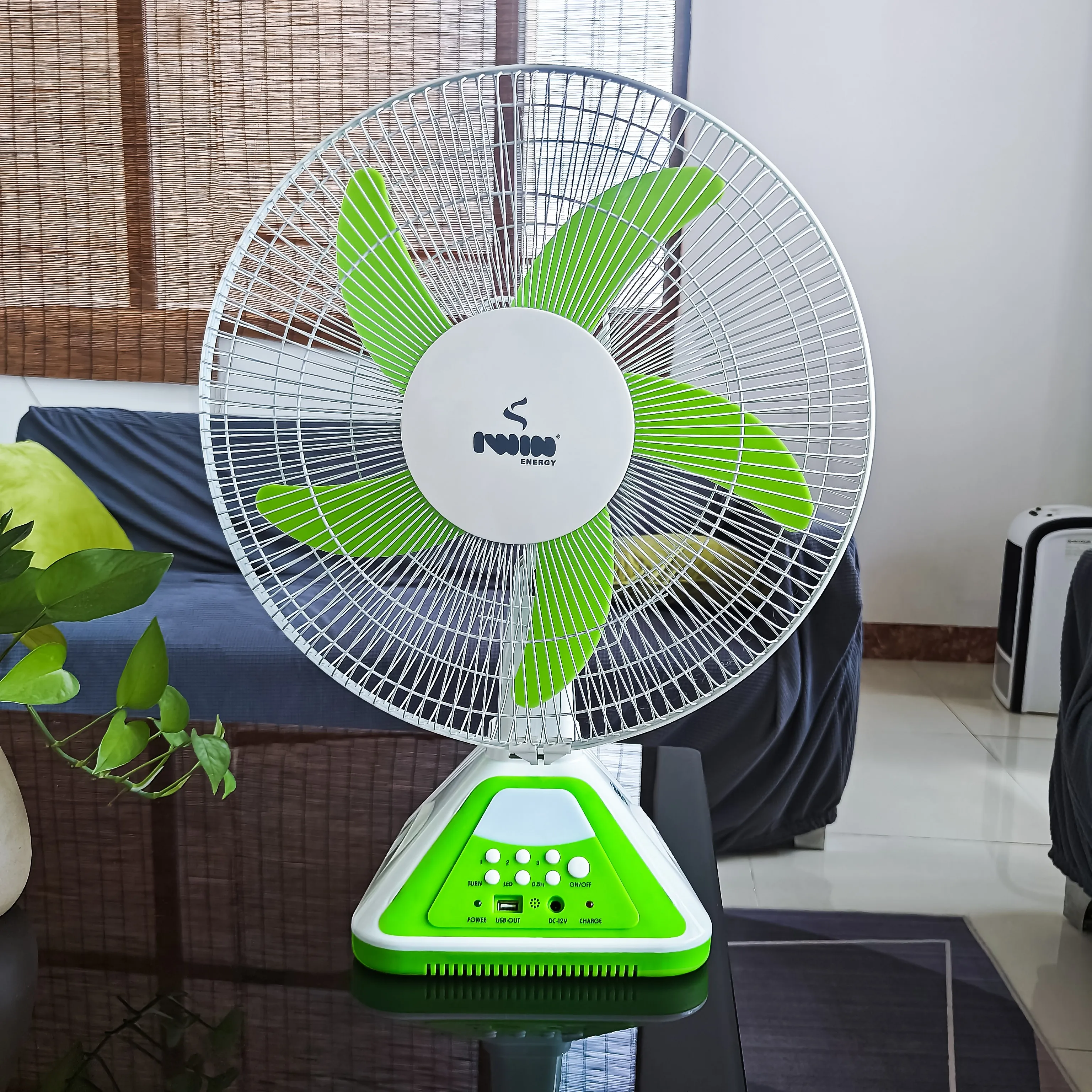 IWIN-316A 16inch solar fan Adjustable Angle Adjustable fan timing ...