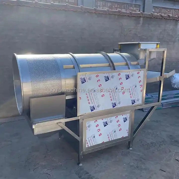 Rotary Popcorn Rice Cake Flavor Drum Sprayer Seasoning Coating Machine ...