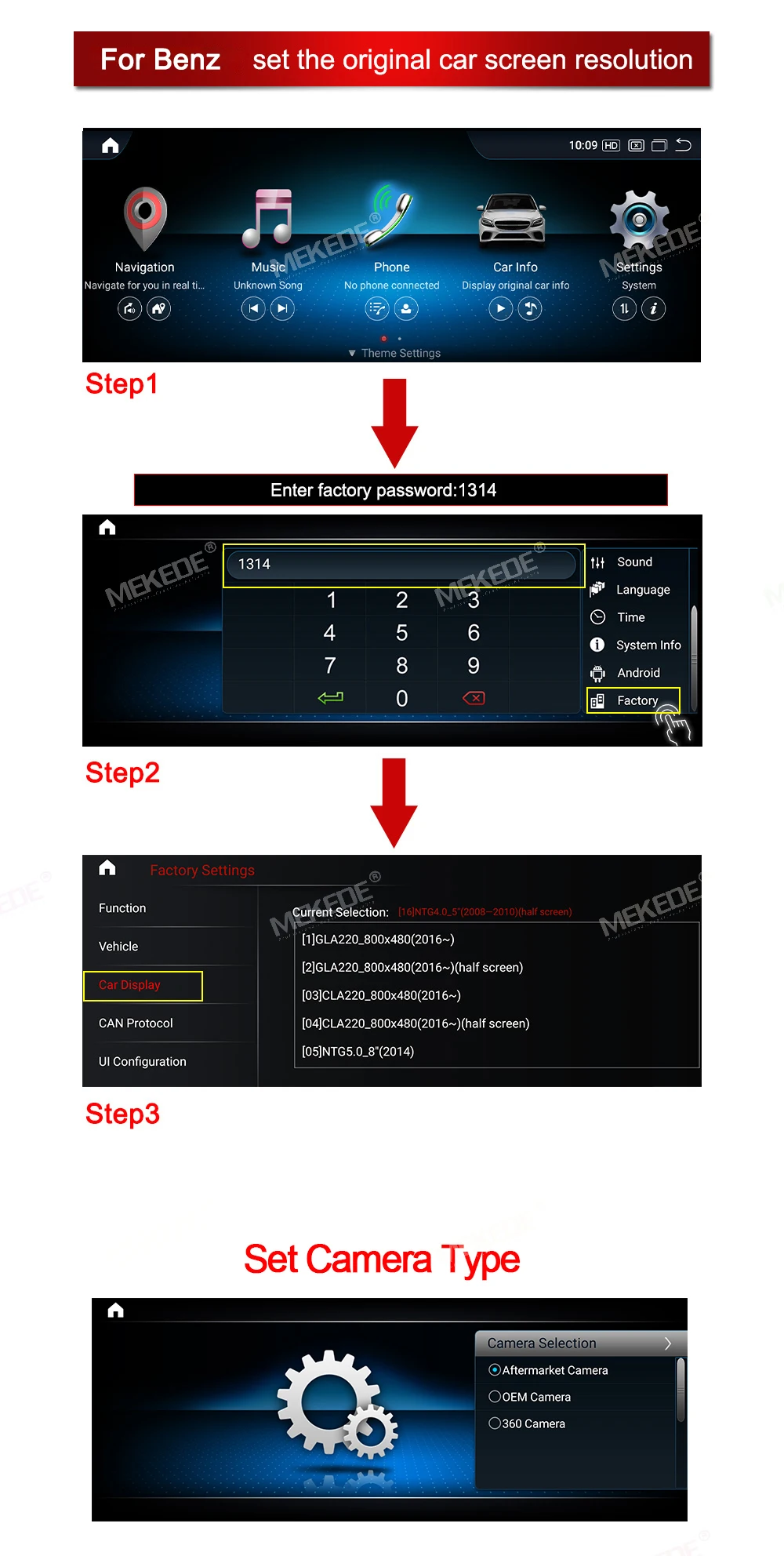 GLC W204 W205 C-Class Android Car Radio DVD Player with GPS, Streaming ...