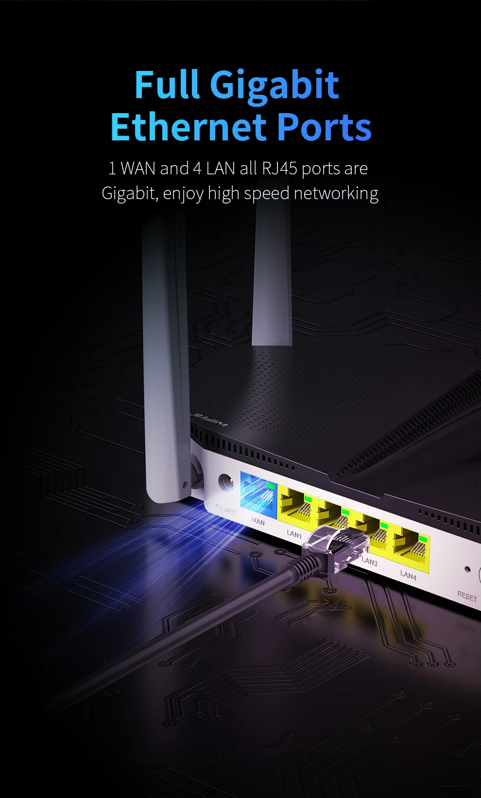 3000Mbps CF-WR633AX Mini Desktop WiFi Router with Firewall Mobile ...