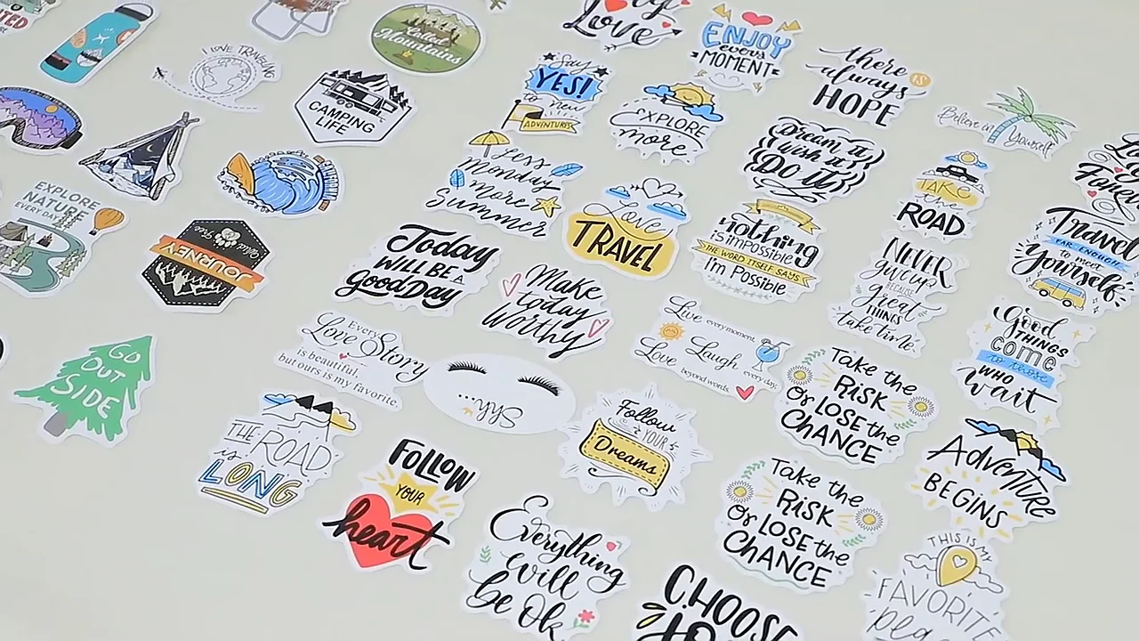 50pcs Vinyl Waterproof Stickers Laptop Luggage Car Skateboard ...