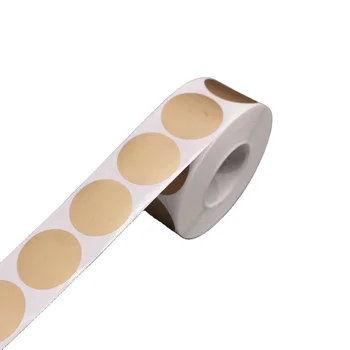 50x50mm Round Gold Peel And Stick Adhesive Scratch Off Labels For ...