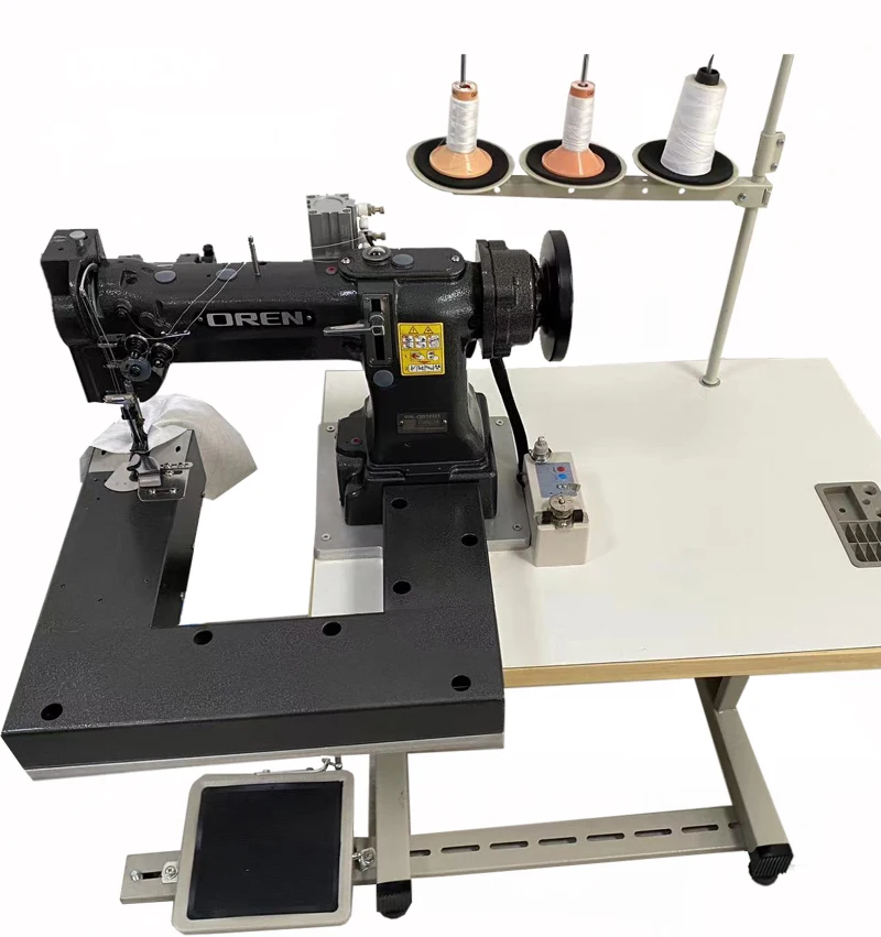 Double Needle Sewing Machine Bend Arm High Head Machine RN-QB2ZD2 ...