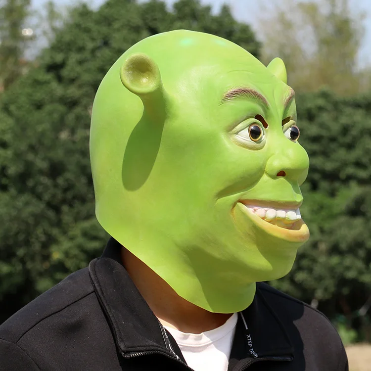 Monster Shrek Full Head Latex Mask - Halloween Fun