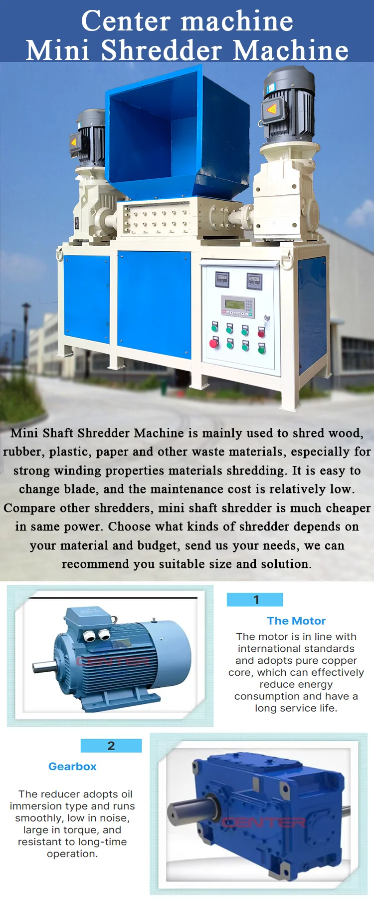 Industrial Plastic Pipe Shredder Machine for Recycling Large Diameter ...