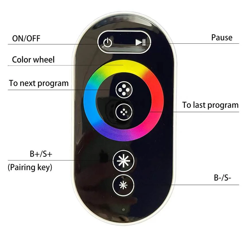 Rf Rgb Led Controller Dc12v Dc24v Wireless Rf Rgb Controller Led Strip ...