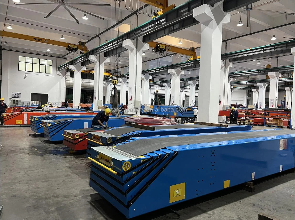 60feet Long Container Truck Loading Unloading Belt Conveyor,Telescopic ...