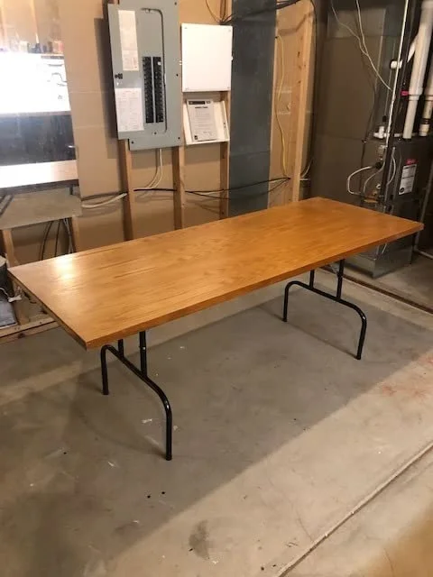 Wholesale Black Color Metal Long Farmhouse Banquet Round Iron Foldable ...