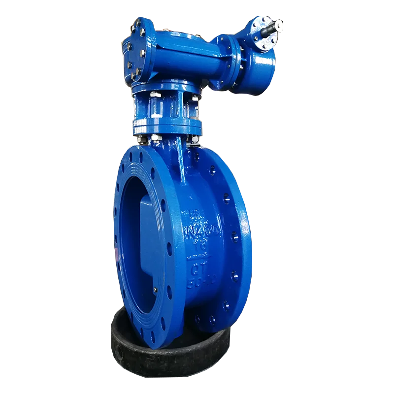 Manual Butterfly Valve Wafer Type Cast Iron Butterfly Valves Double ...