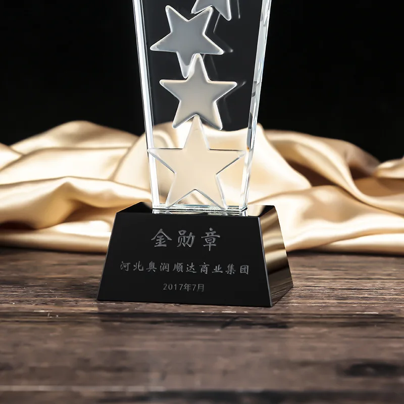 Trophy Making Machines - Stars Crystal Trophy Lombardi