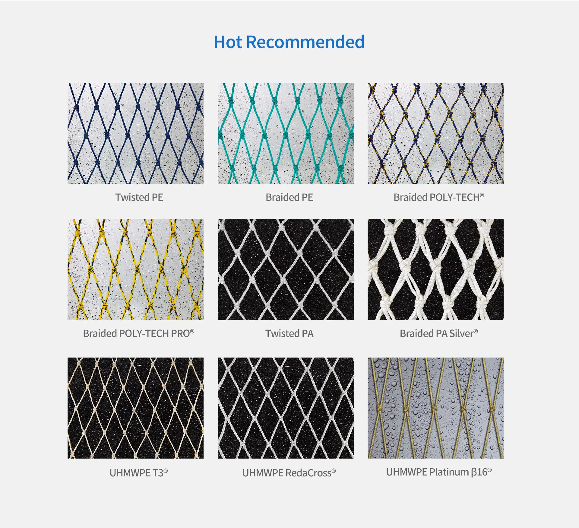 TWISTED PA White Fishing Net Black Twisted Net Polymer Trawl Net ...