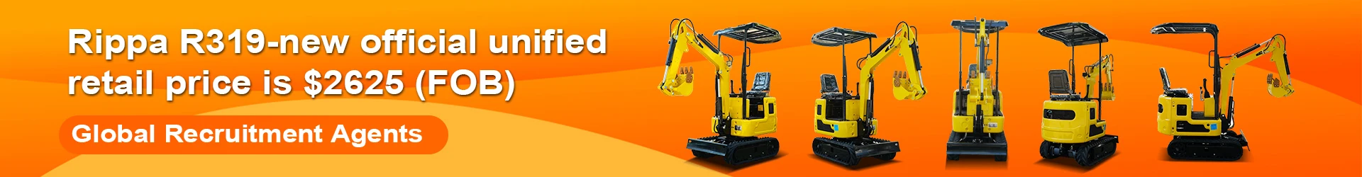 Rippa R319 Mini Excavator - Hydraulic Crawler Excavator