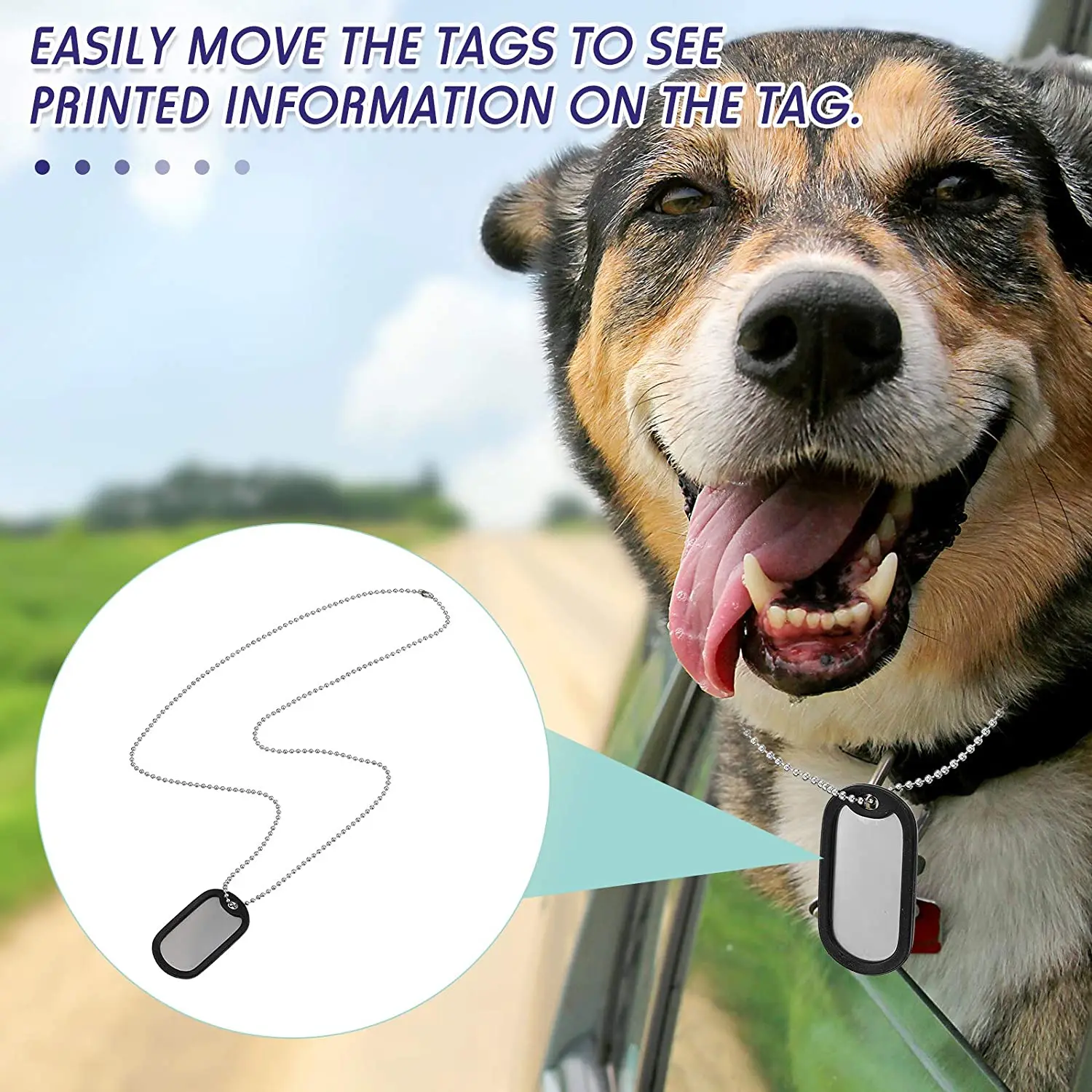 Stainless Steel Heart Dog Tags - Personalized Pet ID