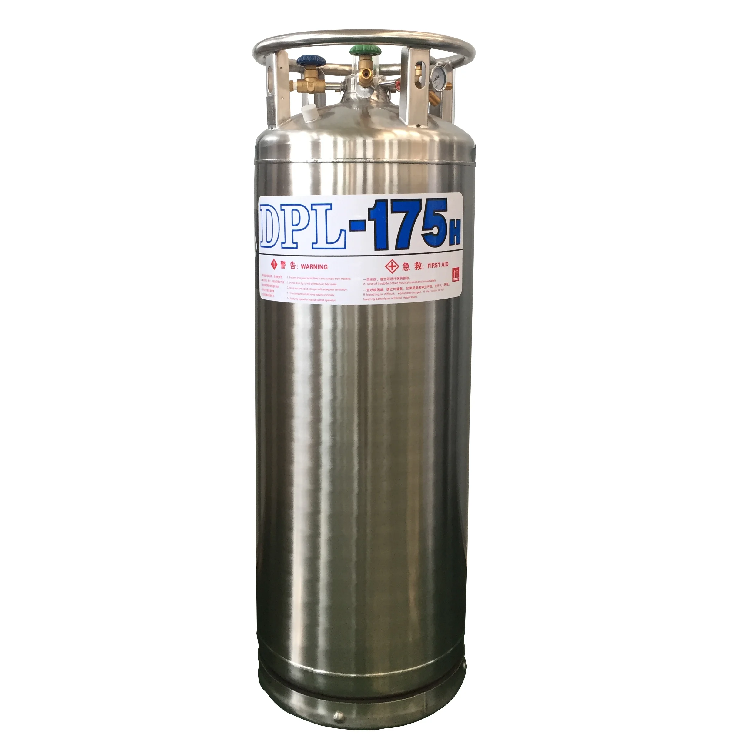 Tanque de gas de nitrógeno líquido 175L, cilindro VGL criogénico para ...