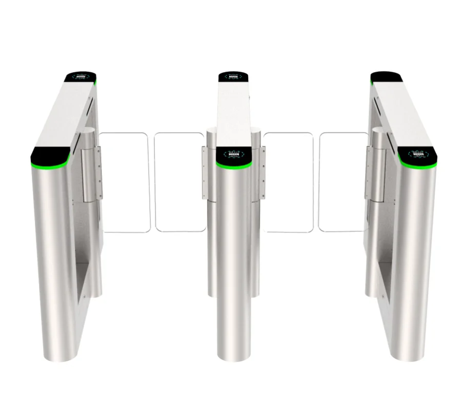 Sus304 Biometric Facial Recognition Swing Turnstile Gate With Card ...