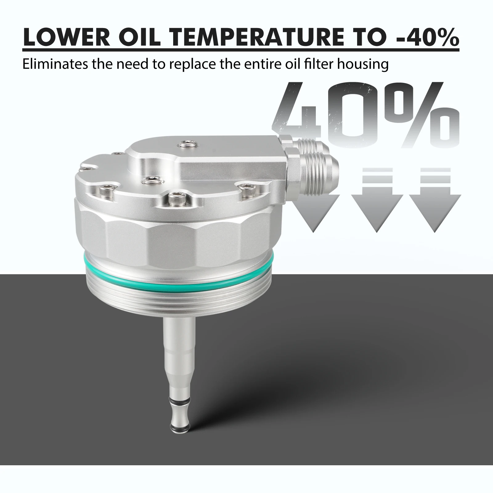 Bevinsee Aluminum Silver Oil Filter Cap Adapter For Bmw M52/m54/m56 ...