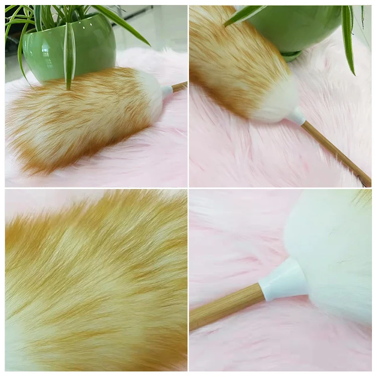 Lambwool Duster with Bamboo Handle - Efficient Cleaning