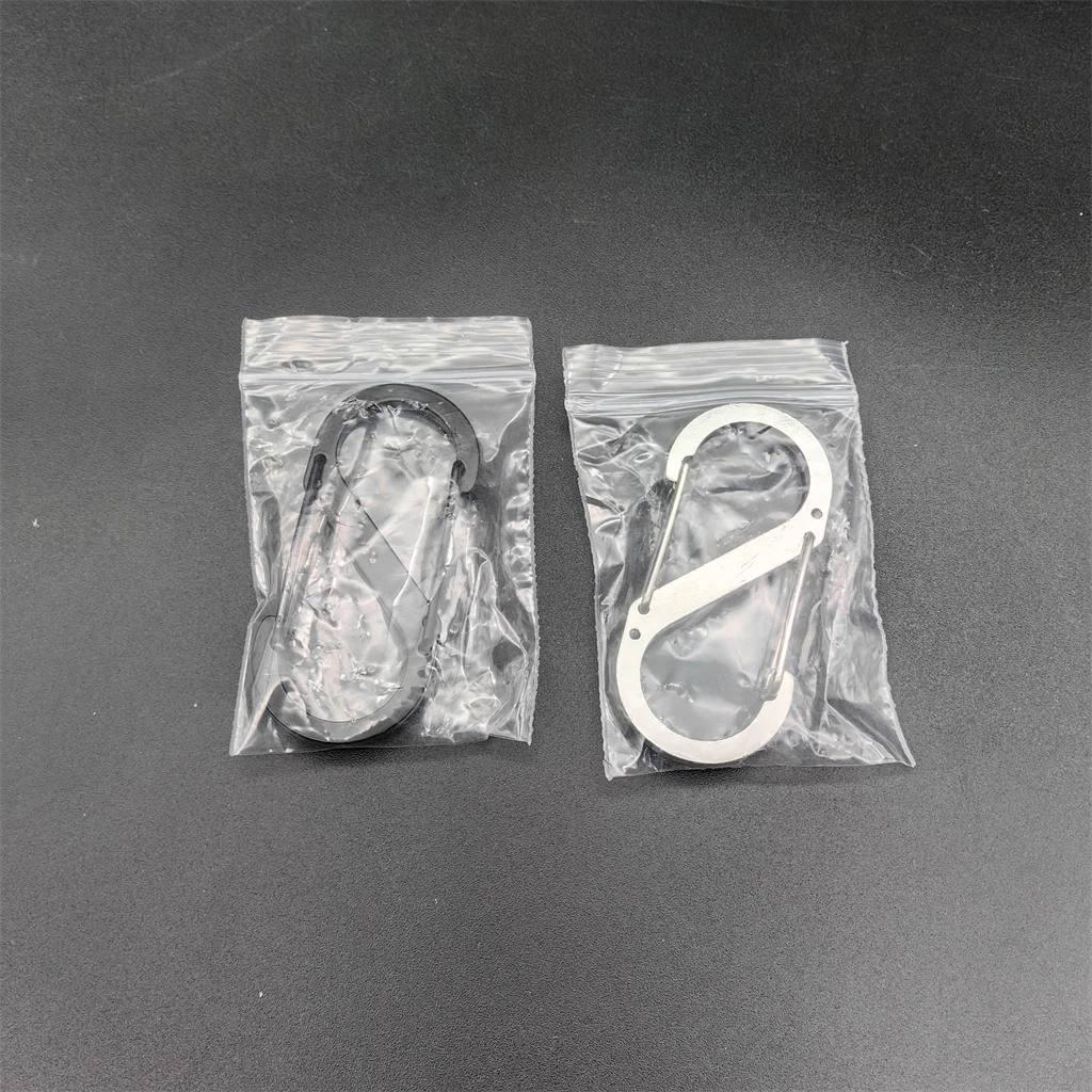 2022 Best Seller 4# 5# S Type Silver Black Buckle Snap Hook Clip Key ...