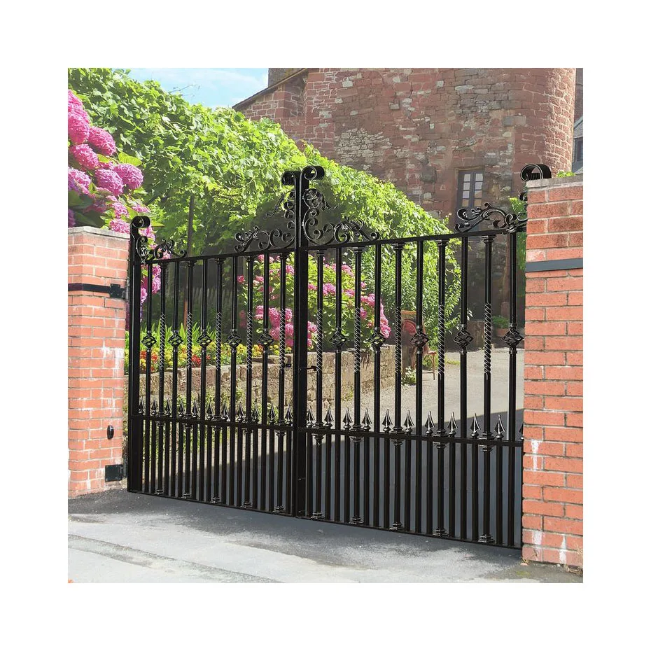 Wrought Iron Gate Toppers Tree Metal Gate International Style Ornaments ...