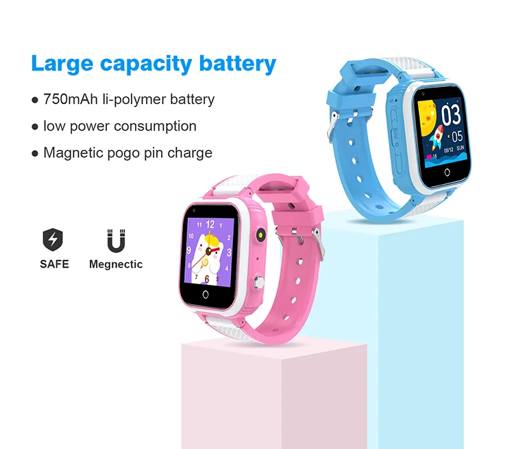 Ips Touch Screen Ip67 4g Sim Card Video Calling Hd Camera Kids Girls ...