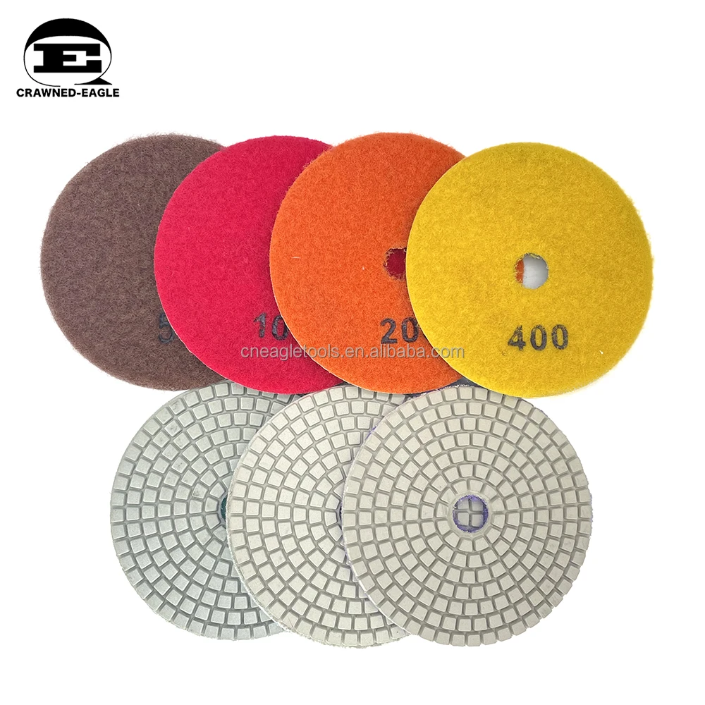 7-Step Dry Diamond Stone Polishing Buffing Pads Customizable OEM ...