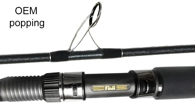 Japan Fuji High Quality Pesca Carbon Fiber Popping Rod 2.4m Trolling ...