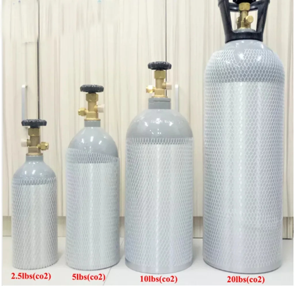 Aluminum CO2 Cylinders for Beverage Use - 10LB, 15LB, 20LB, DOT ...
