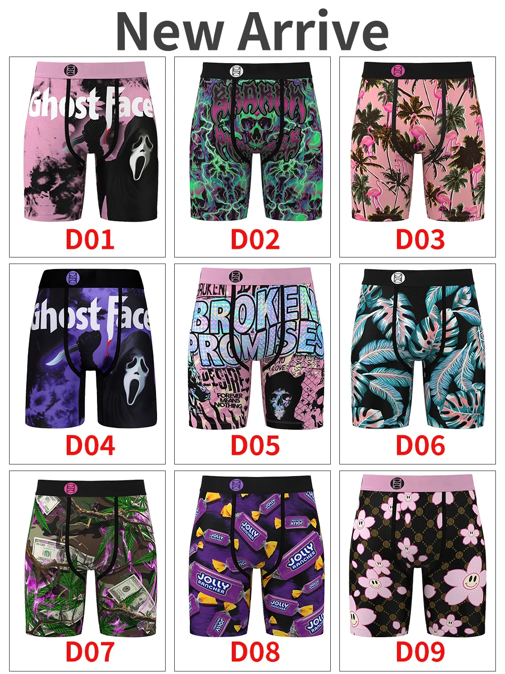 2025 New Designer Male Boxers Quick Dry Trunks Breathable Mesh Shorts ...