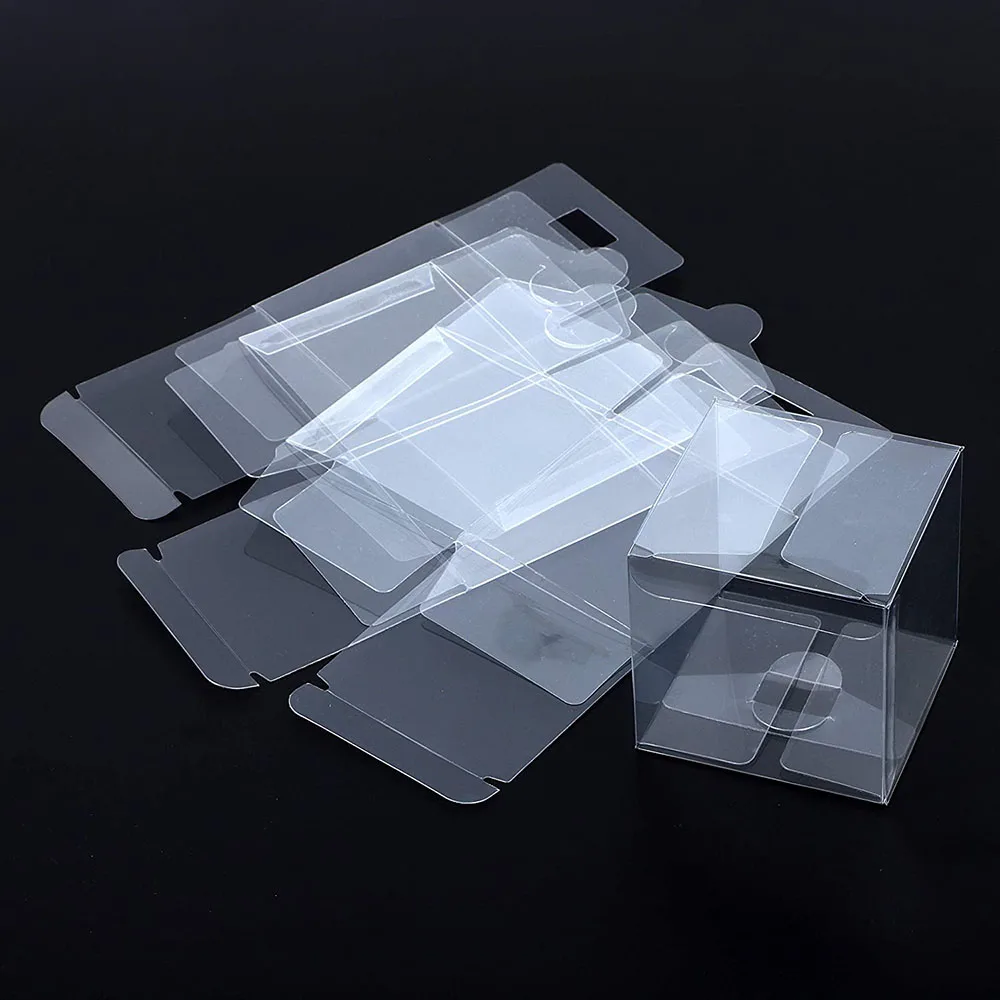 Custom Small Clear Transparent PVC Plastic Folding Gift Box