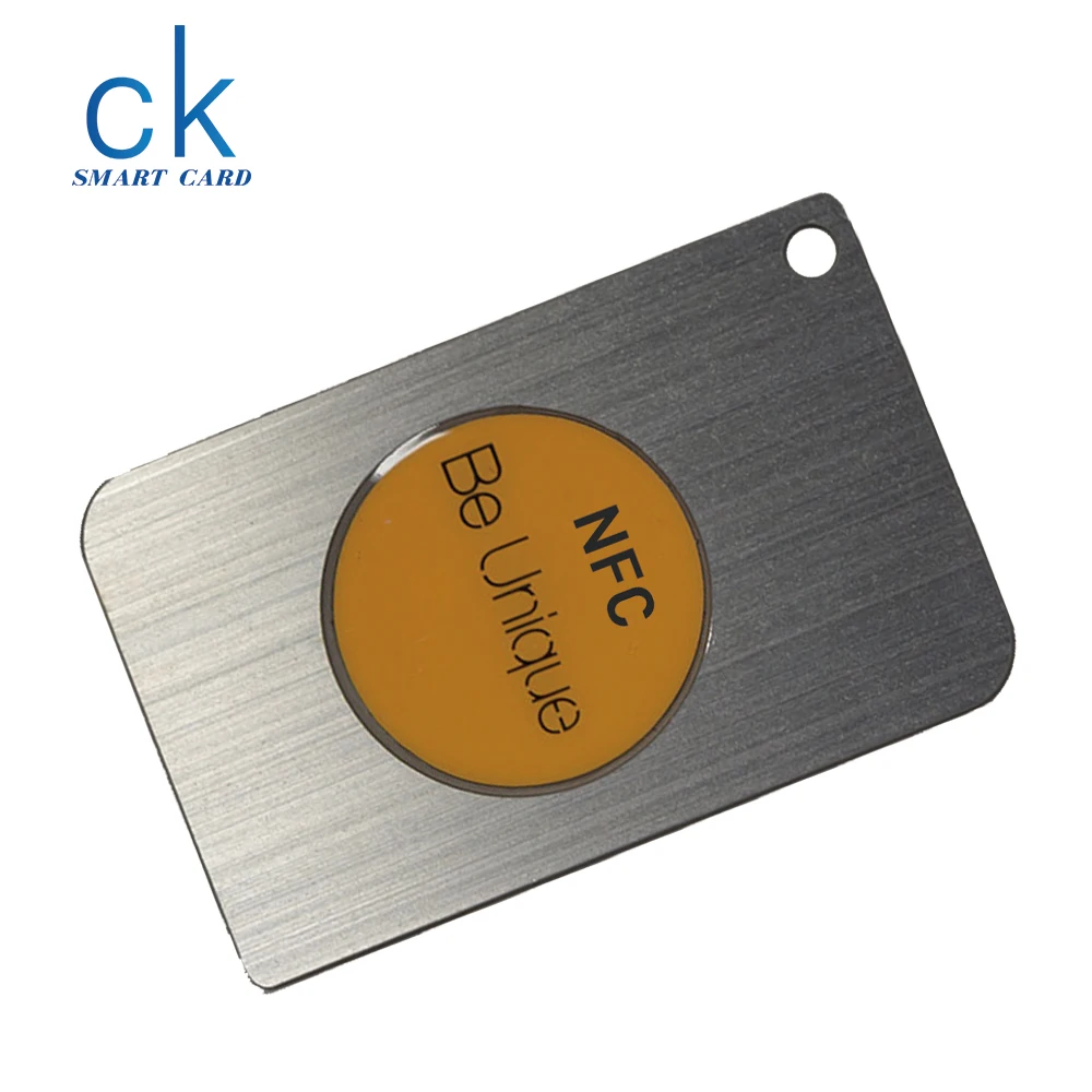 Customized Qr Code Brushed Steel Contactless Nfc Business Cards Smart ...