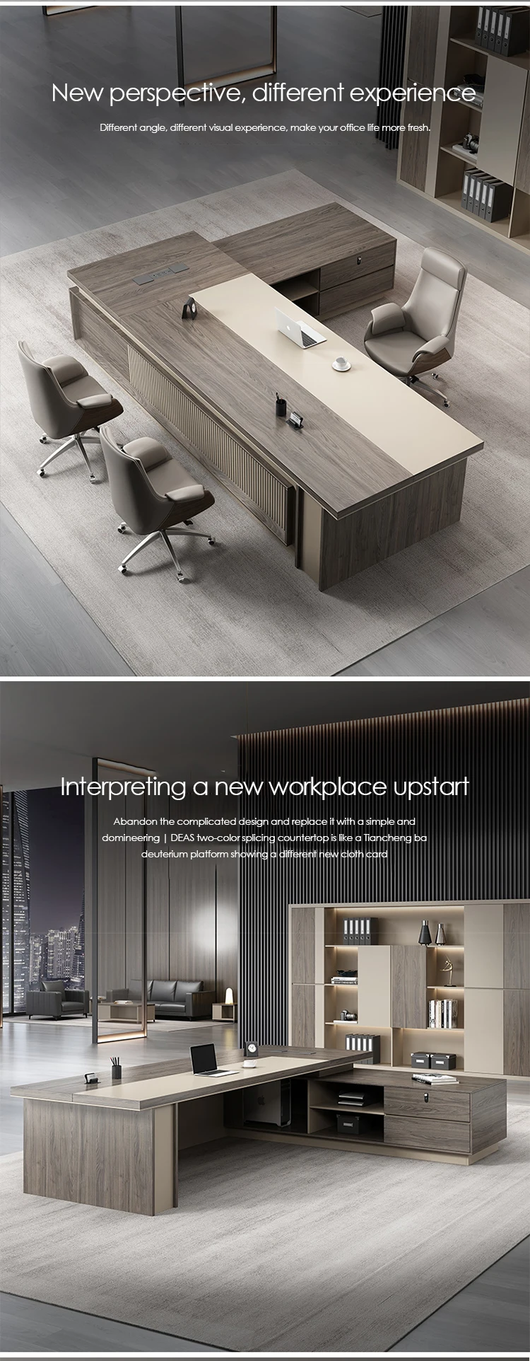 Maxky Modern Luxury Desk - Adjustable & Extendable Design