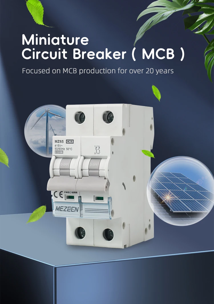 Original MCB Design C65H AC-DC Circuit Breaker Air Switch 2 Pole ...