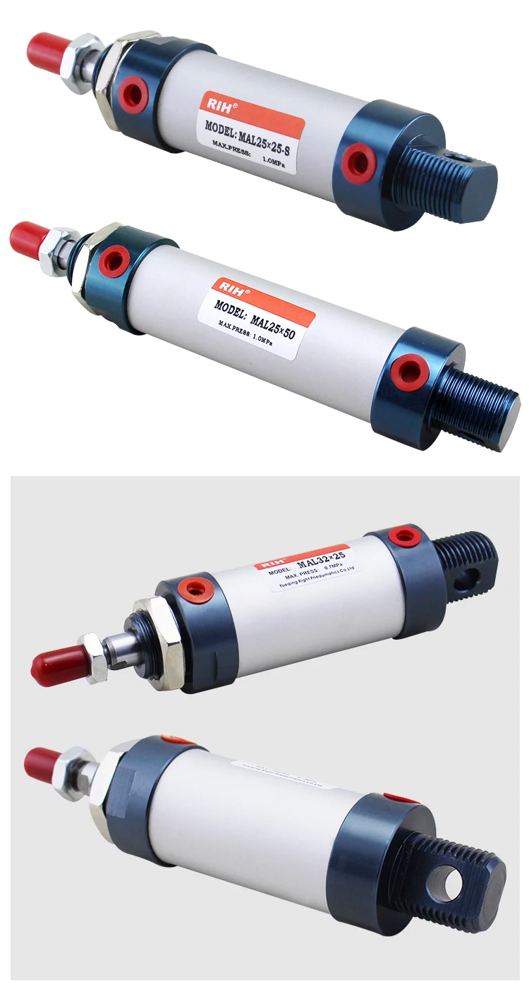 MAL 25x20 Pen Type Aluminium Alloy Air Cylinder - Double Acting
