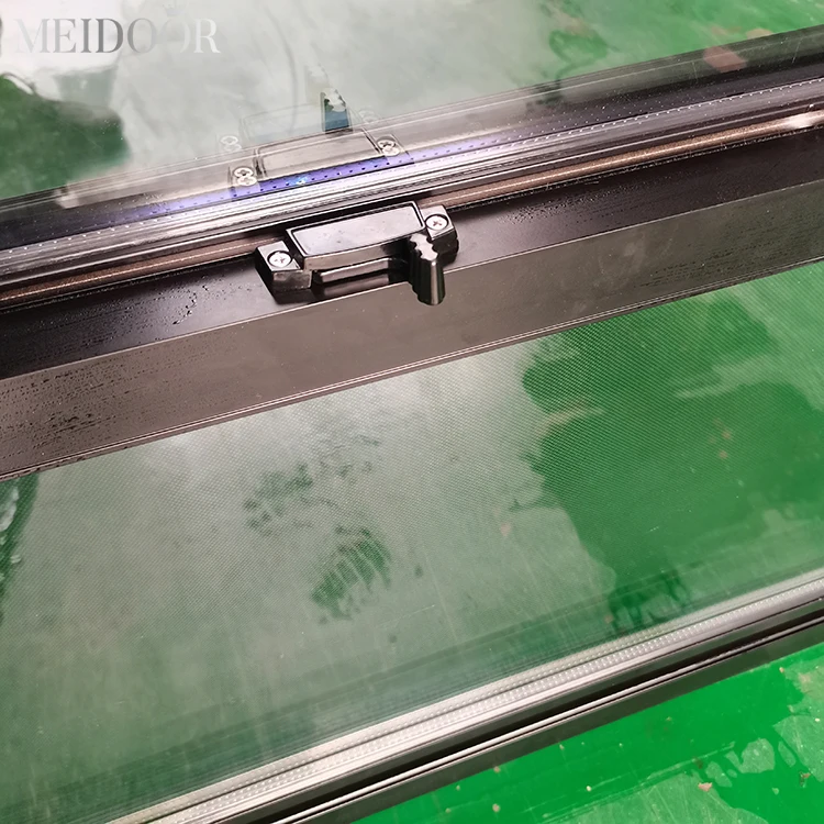 Vertical Sliding White Aluminum Metal House Decoration Double Glazed ...