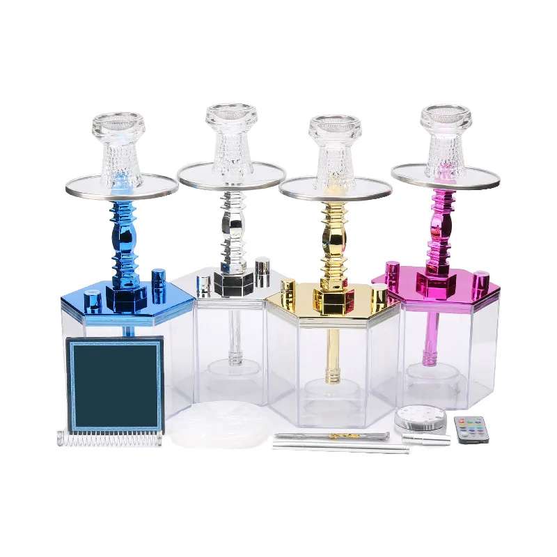 Chicha Square Hookah Hooka Shisha Smoking Acrylic Hookah Shesha ...