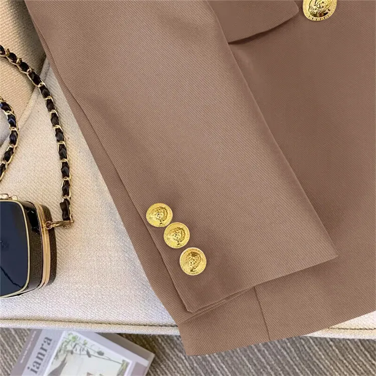 Women Office Lady Business Trendsetter Breasted Trim Suit Women Loose ...