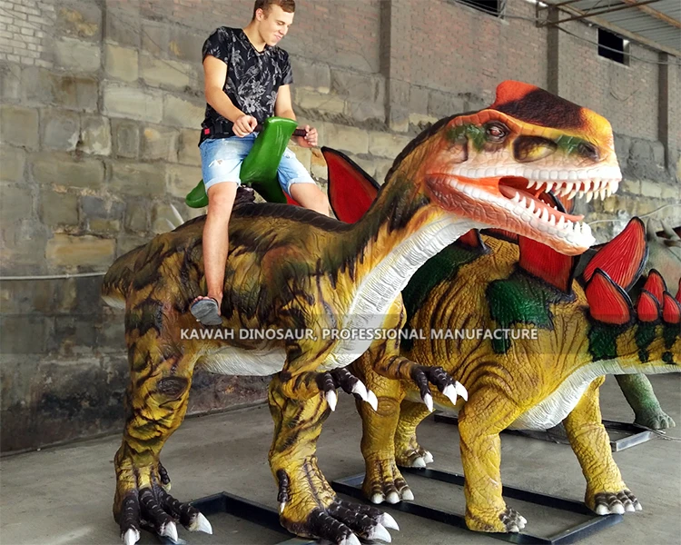 Animatronic Dinosaur Kiddie Ride Amusement Park Rides Coin Operated ...