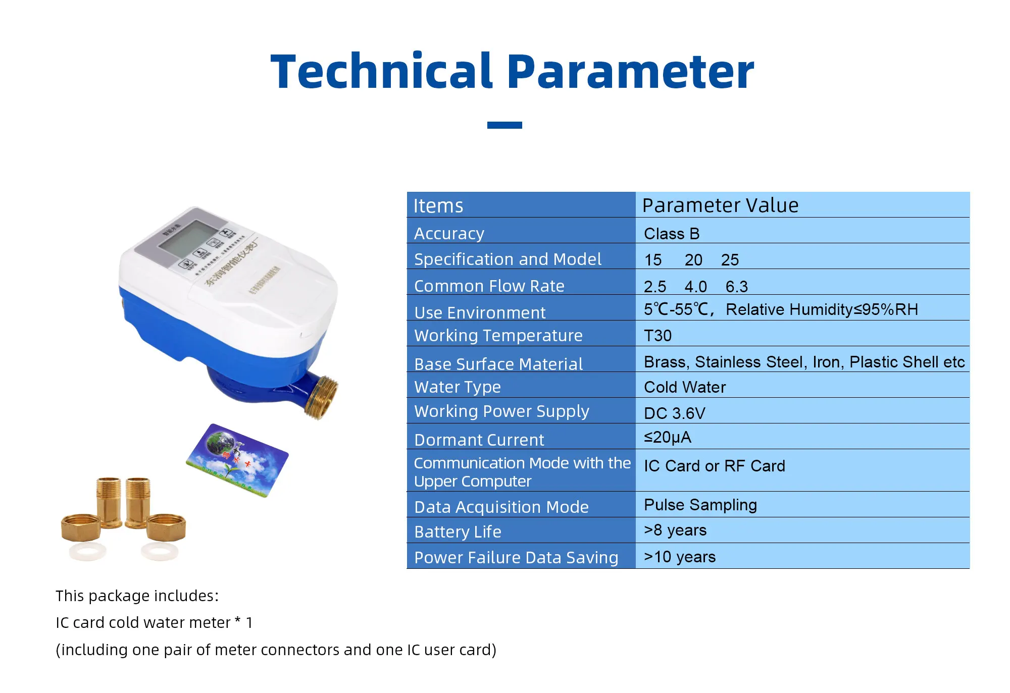 Ningbo Multi Jet Gprs Water Meter With Rf Card Used Water Meters Remote ...
