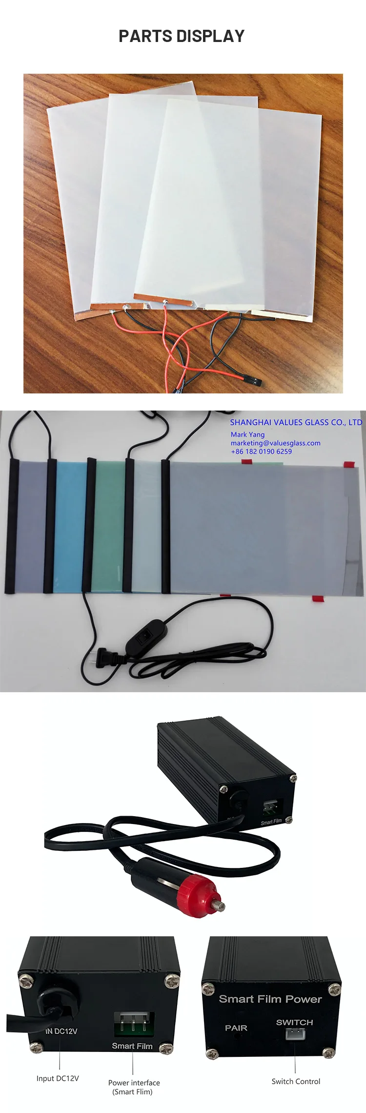 Smart PDLC Glass Film for Cars - Customized Dimming Tint