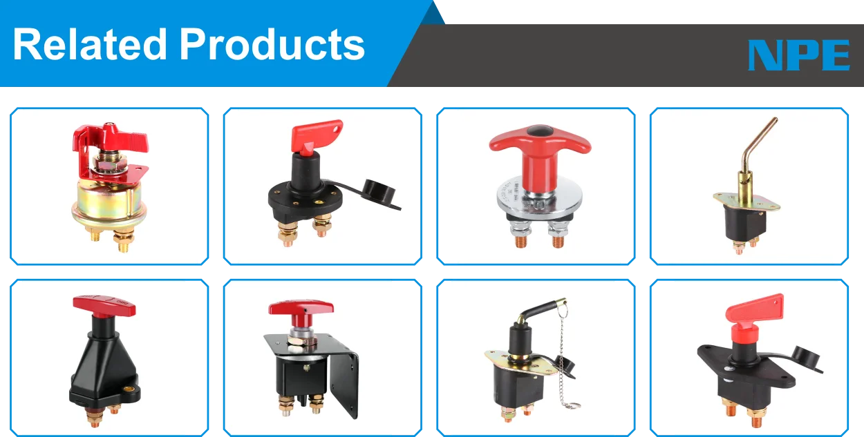 Npe 12v/24v/48v Electrical Battery Disconnect Switches Isolator Switch ...