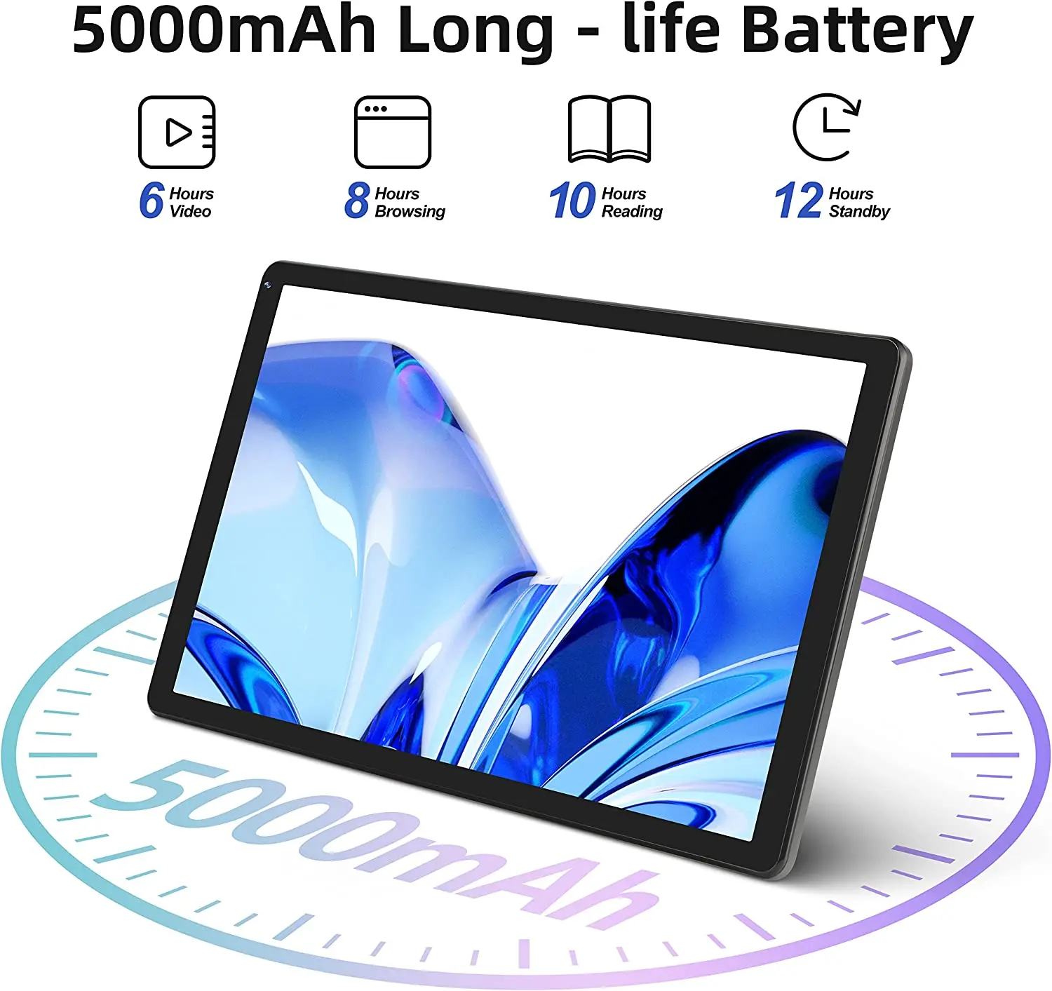 Tablet 10 Inch Android 12 Tablet with 4GB RAM 64GB of Storage, Quad ...