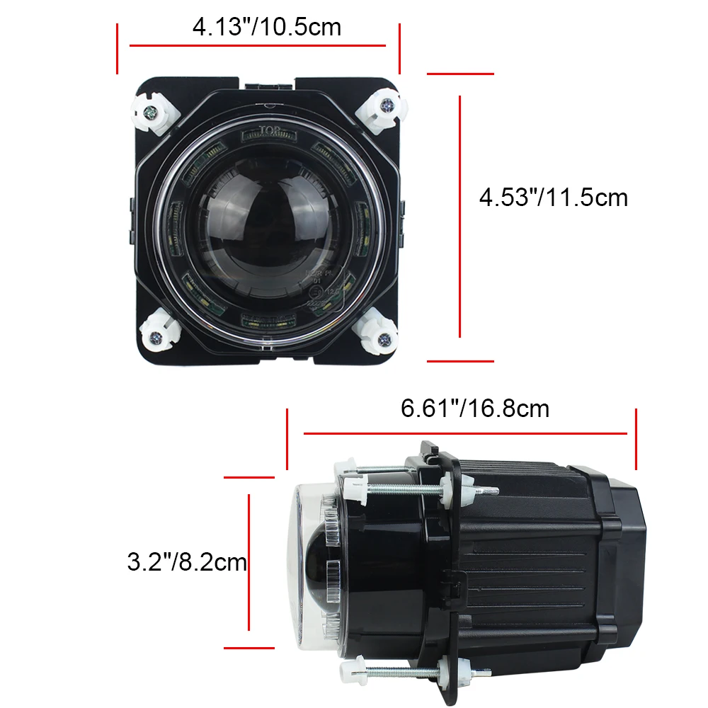 90mm Project Led Headlight Hi Low Beam with Position Light